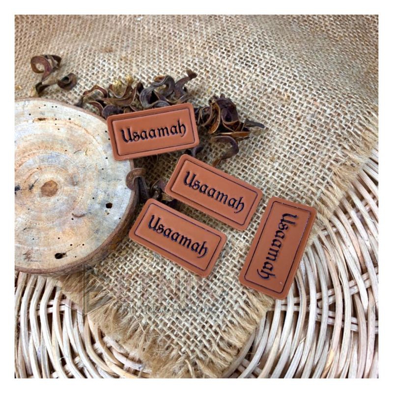 Jual label kulit label kulit imitasi label imitasi label baju | Shopee ...