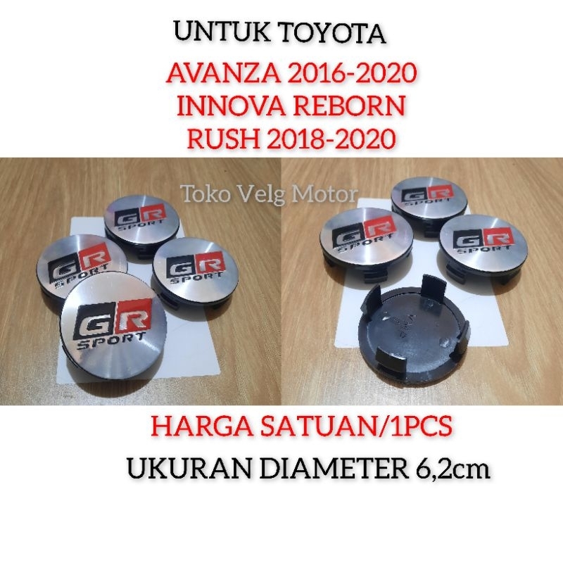 Jual Dop Roda Tutup Velg Avanza Rush Innova Reborn Diameter 6,2cm Harga ...