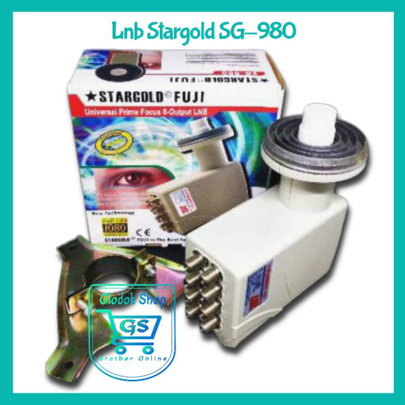 Jual LNB 8 OUTPUT STARGOLD FUJI SG-980 LNB KU BAND 8 OUTPUT LNB KUBAND ...