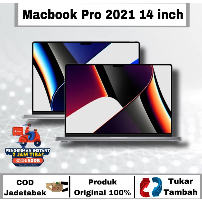Jual Apple MacBook Pro 2021 14" Inch M1 Pro 512GB 1TB MKGP3 MKGR3 MKGQ3 | Shopee Indonesia