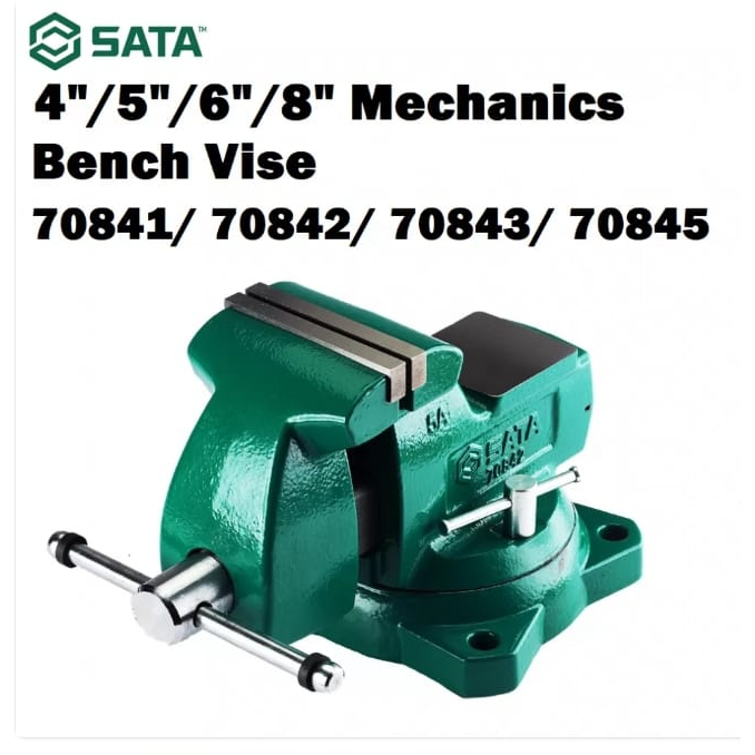 Jual RAGUM CATOK MEJA BESI 70842 MECHANICS BENCH VISE 5" INCH SATA ...