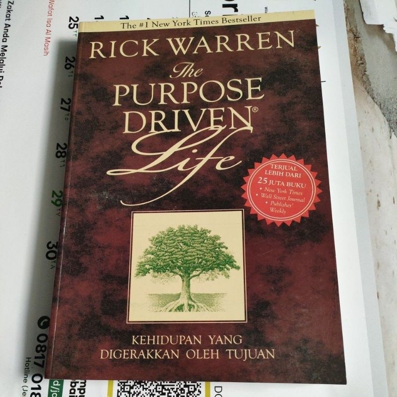 Jual Buku The Purpose Driven Life oleh Rick Warren Original | Shopee ...