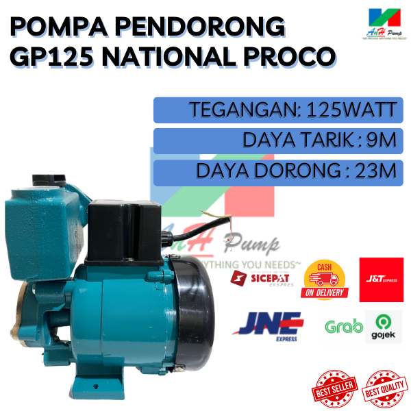 Jual POMPA AIR - MESIN AIR POMPA PENDORONG AIR NATIONAL PROCO GP125 ...