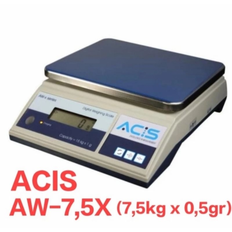 Jual ACIS TIMBANGAN AW 7,5X DIGITAL MULTI PURPOSE SCALES 7,5KG X 0,5GR ...