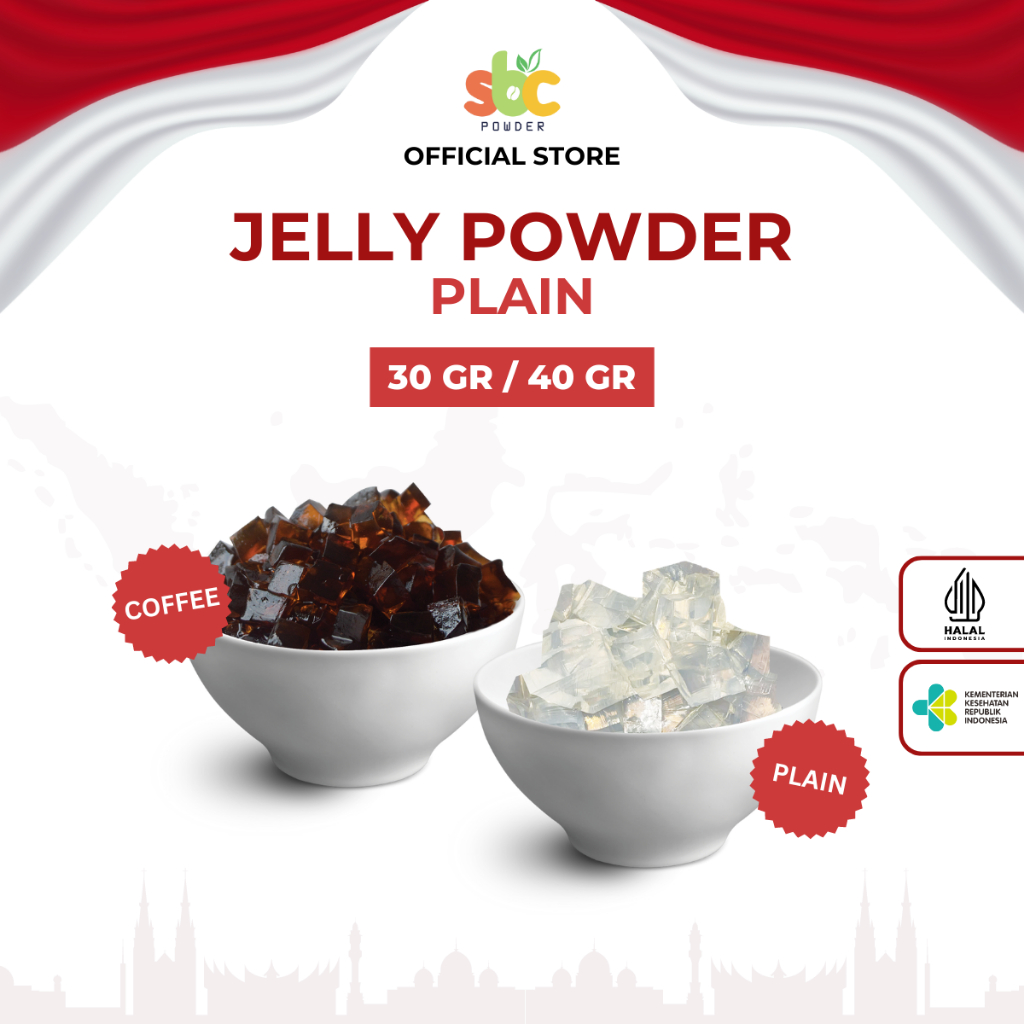 Jual SBC - Coffee Jelly Powder 40gr / Toping jelly/ Jelly Plain 30gr ...