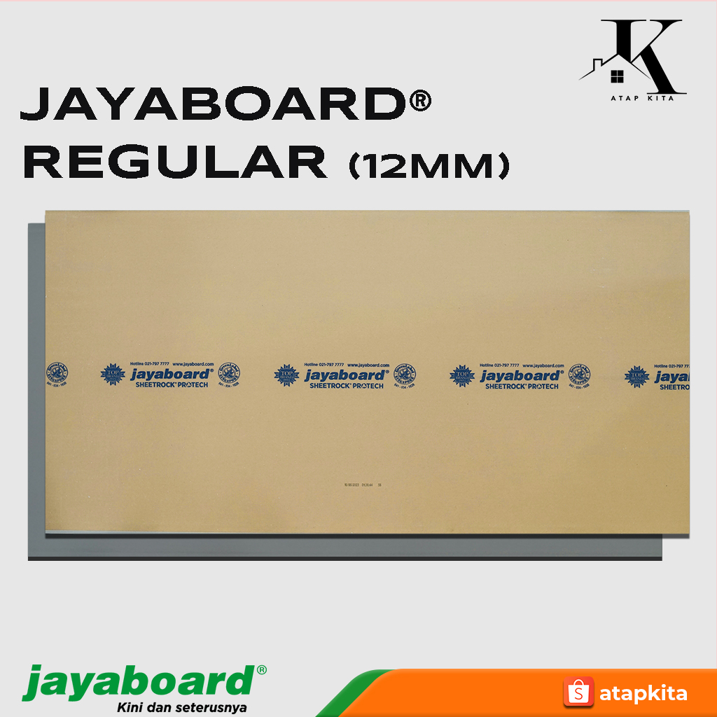 Jual Gypsum Jaya 12mm / Gipsum Jaya 120 x 240 cm / Papan Jaya Board ...