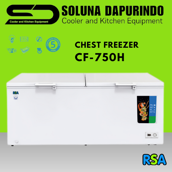 Jual RSA CHEST FREEZER CF-750H/CF750H/ CF-750/PEMBEKU | Shopee Indonesia