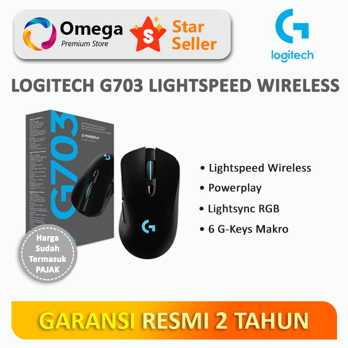 Jual Logitech G703 HERO Lightspeed Wireless Gaming Mouse | Shopee Indonesia