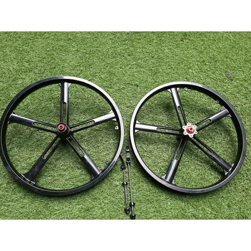 Jual velg racing Alloy Sepeda lipat 20inch spoke 5 (Sepasang) | Shopee ...