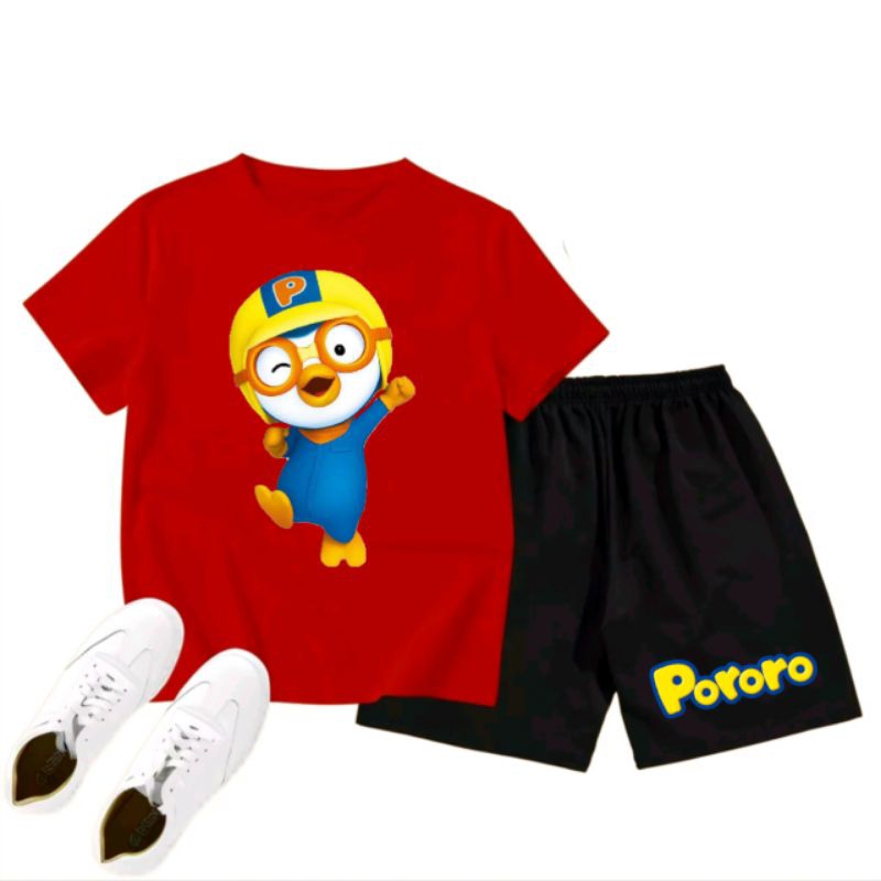Jual setelan pororo anak anak/setelan anak laki laki atau perempuan ...