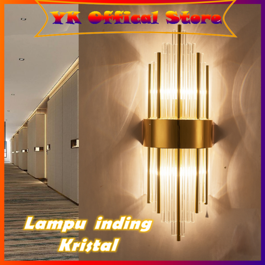 Jual Lampu Dinding Kristal Mewah Gaya LED Lampu Hias Dinding Kristal ...