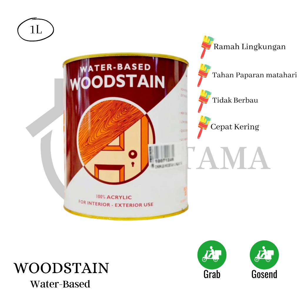 Jual Mowilex WOODSTAIN Cat Pelapis Kayu Premium 1L | Shopee Indonesia