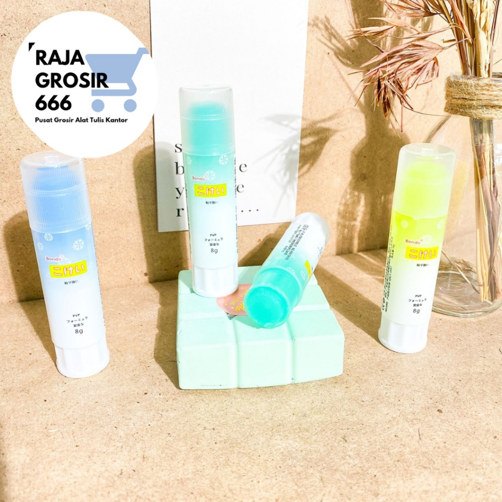 Jual GLUE STICK BONDO 8 GRAM 1008T ALAT-ALAT SEKOLAH AESTHETIC PAPER ...