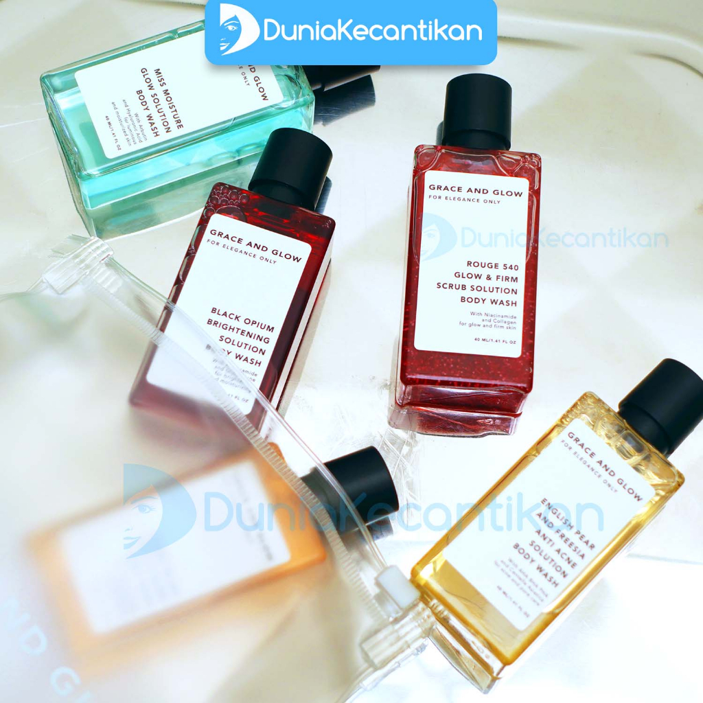 Jual Grace and Glow Travel Size Kit Body Wash Sabun Mandi Cair Mini Shower Gel | Grace & Glow ...