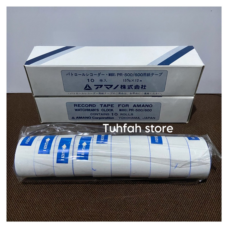 Jual Paper Roll Pita Amano PR600 (ORI) Paper Roll Amano PR600 kertas ...