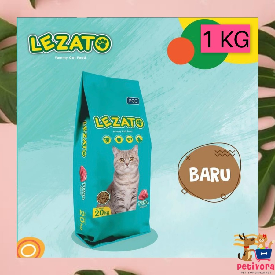 Jual Lezato Yummy Cat Dry Food Tuna 1Kg Makanan Kucing Dewasa Pelet ...