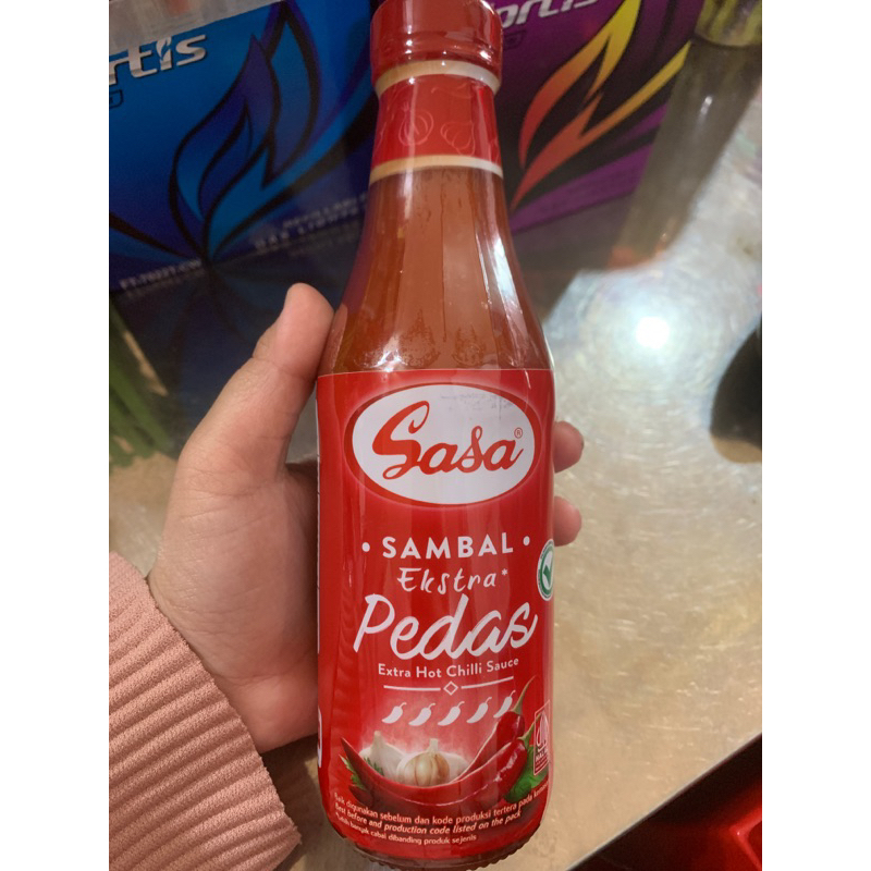 Jual sasa saos sambal extra pedas botol @340ml | Shopee Indonesia