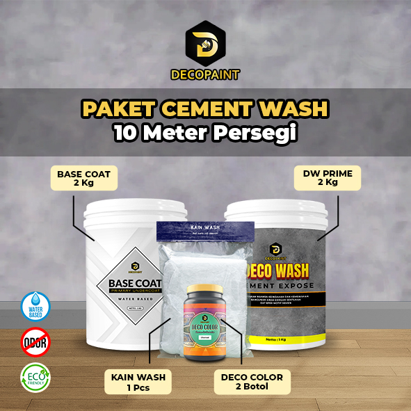 Jual Paket Cement Wash 10 Meter | Cat Deco Wash Cement Expose | Shopee ...