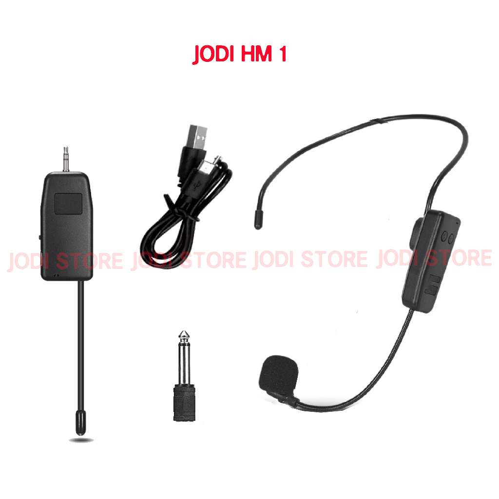 Jual JODI HM 1 / HM 2 Microphone Mic Clip On Wireless Bando UHF 2.4G ...