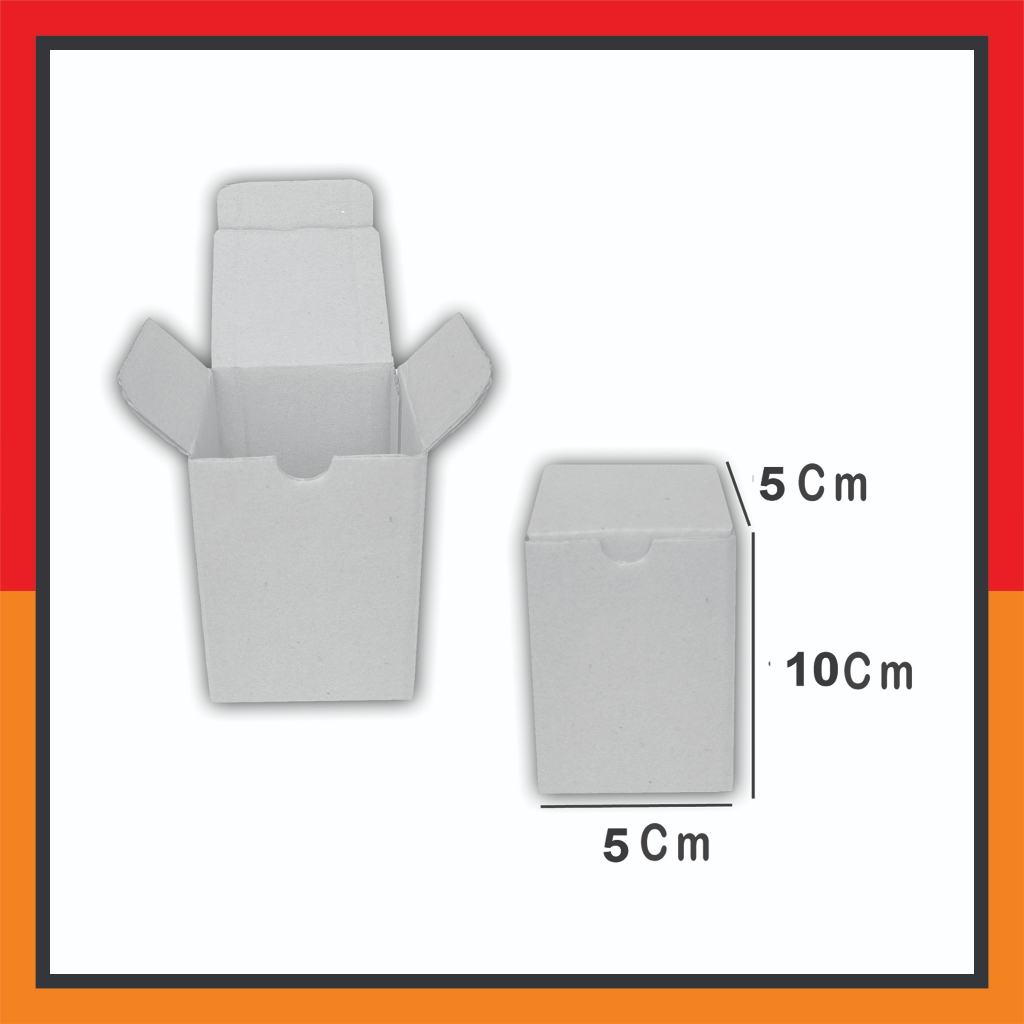 Jual PAKET 50pcs Box 5x5x10 cm /Karton Polos/Kardus/Kotak Lelabo 30ml ...