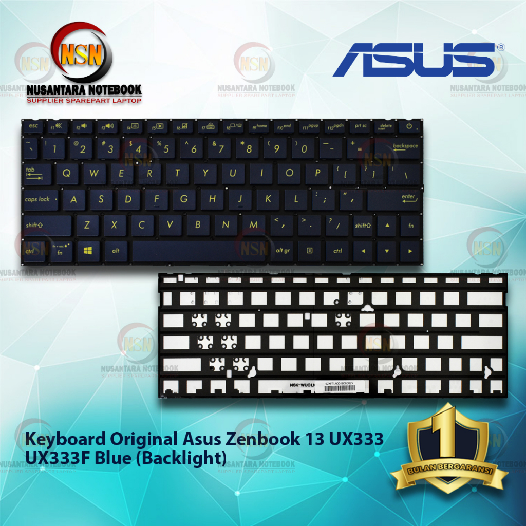 Jual Keyboard Laptop Original Asus Zenbook 13 UX333 UX333F Backlight ...