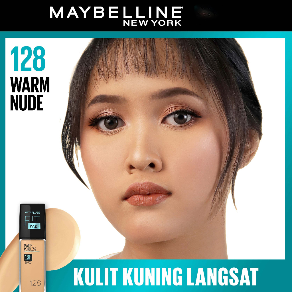 Jual MAYBELLINE Fit Me Matte+Poreless Liquid Foundation 16H Oil Control SPF 22 30mL | Shopee ...