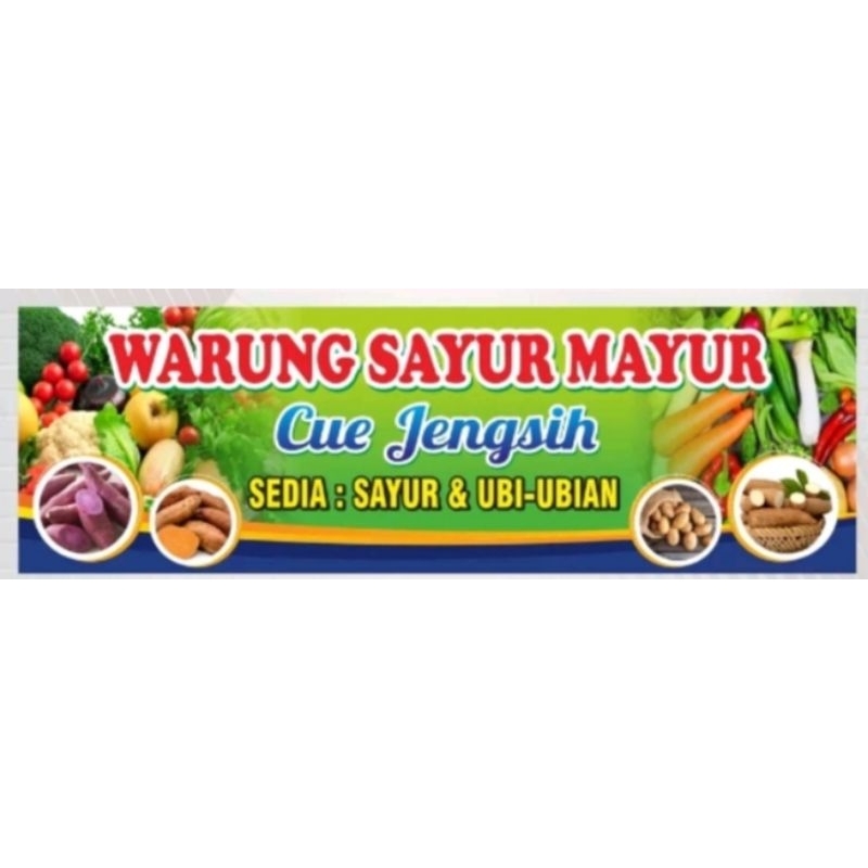 Jual SPANDUK BANNER WARUNG SAYUR | Shopee Indonesia