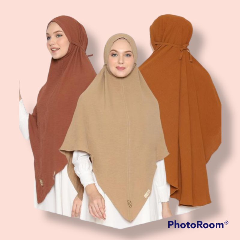Jual KHIMAR CRINKLE TALI/HIJAB CRINKLE AIRFLOW PREMIUM/KERUDUNG TERBARU/BERGO MARYAM LV/JILBAB ...