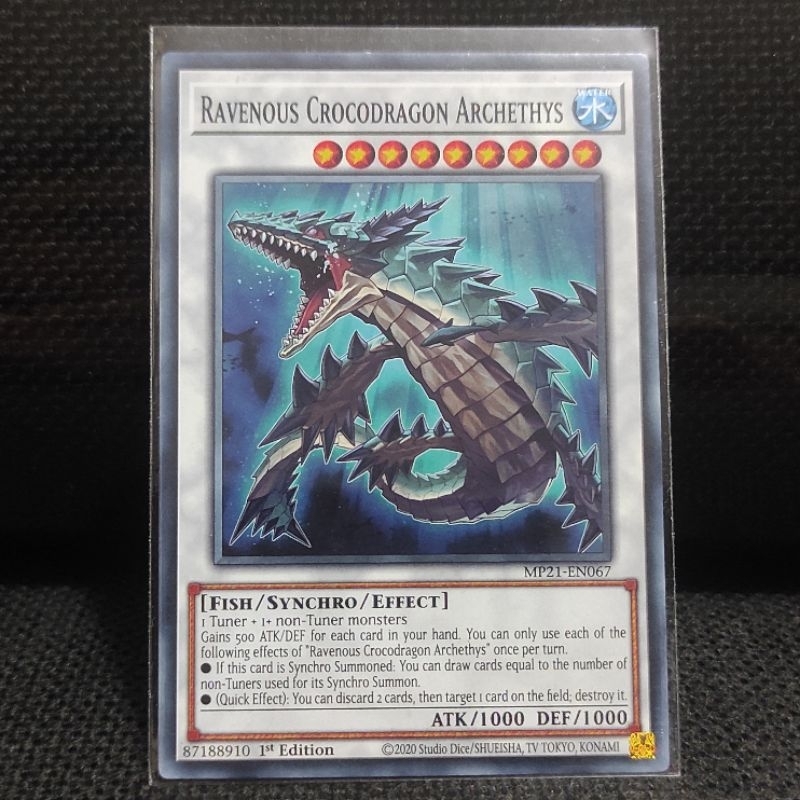 Jual Kartu Yugioh TCG Ravenous Crocodragon Archethys Common C ORI MP21 ...