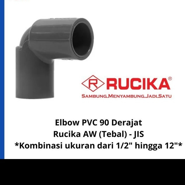 Jual keni Elbow / Knee 1 1/4" inch PVC Rucika AW 90 Derajat | Shopee Indonesia