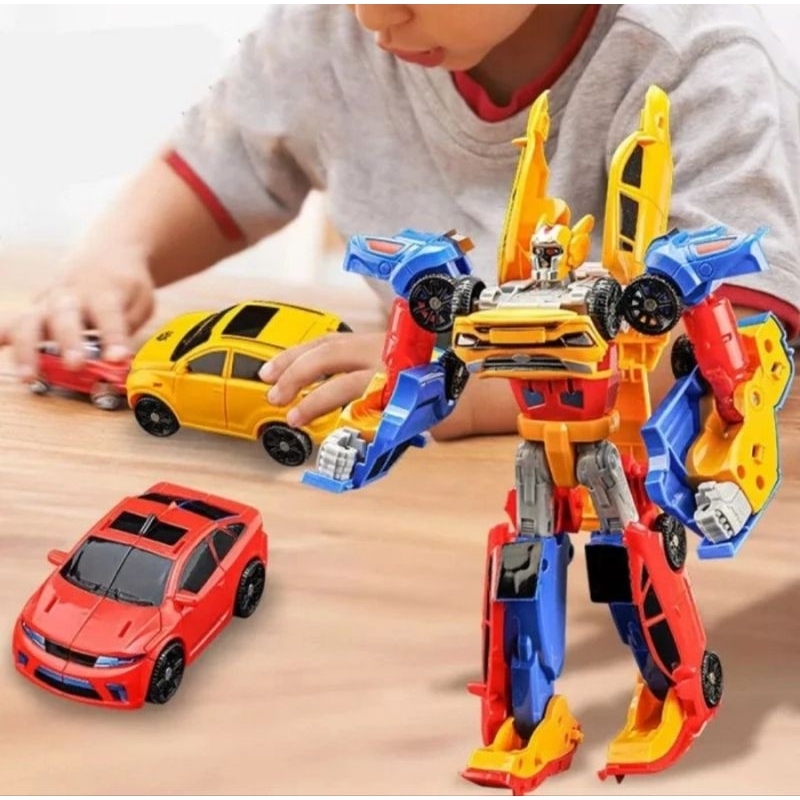 Jual Mainan Anak Laki Robot Tobot Tritan XYZ Robot 3in1 Mekanikal ...