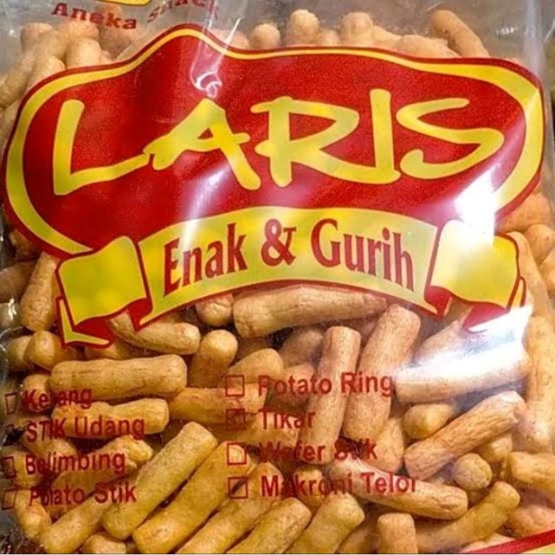 Jual SNACK KILOAN 220gr KERUPUK LARIS CEMILAN MURAH | Shopee Indonesia