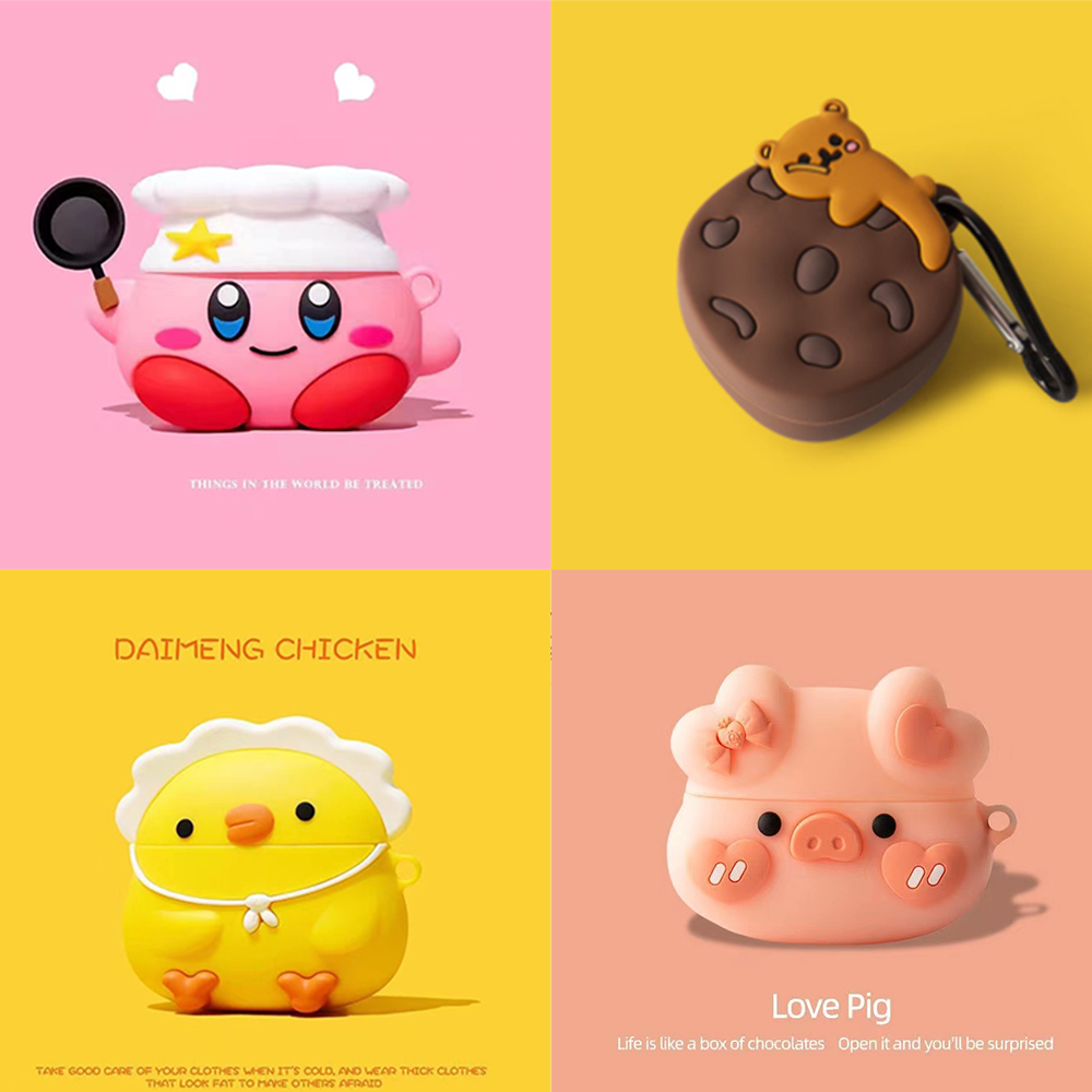 Jual Baseus WM01 casing Lucu Kartun Earphone Case untuk TWS Lembut ...