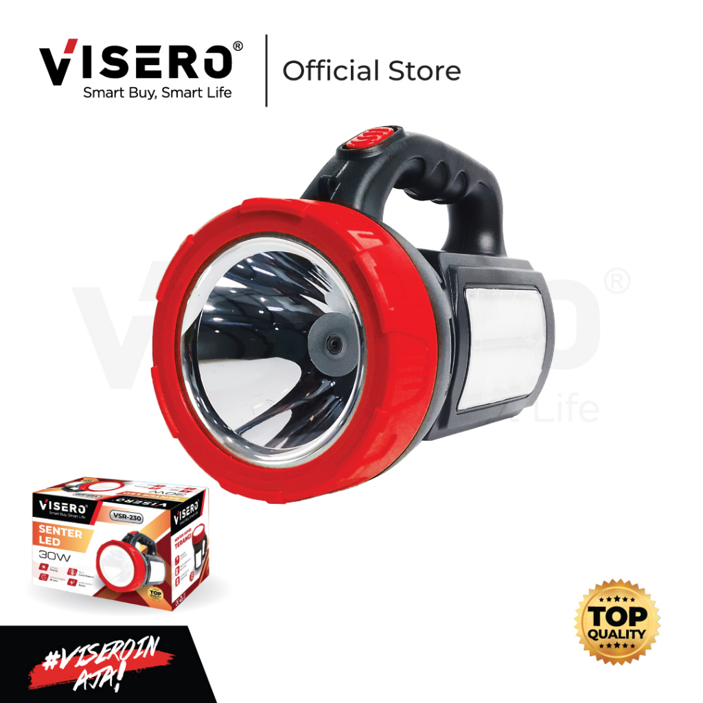 Jual Senter Tangan LED Visero 30W (VSR-230) | Shopee Indonesia