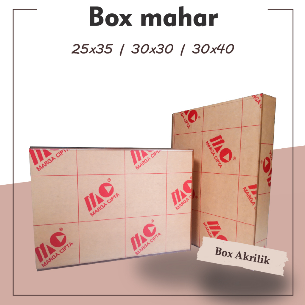 Jual Box Akrilik Mahar Kotak Akrilik Pigura 25x35 30x30 30x40 | Box ...
