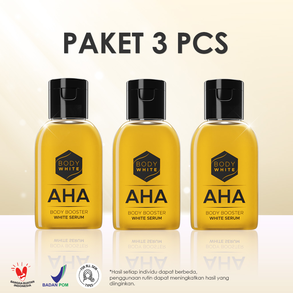 Jual Body White Paket Aha 30ml Isi 3pcs | Shopee Indonesia