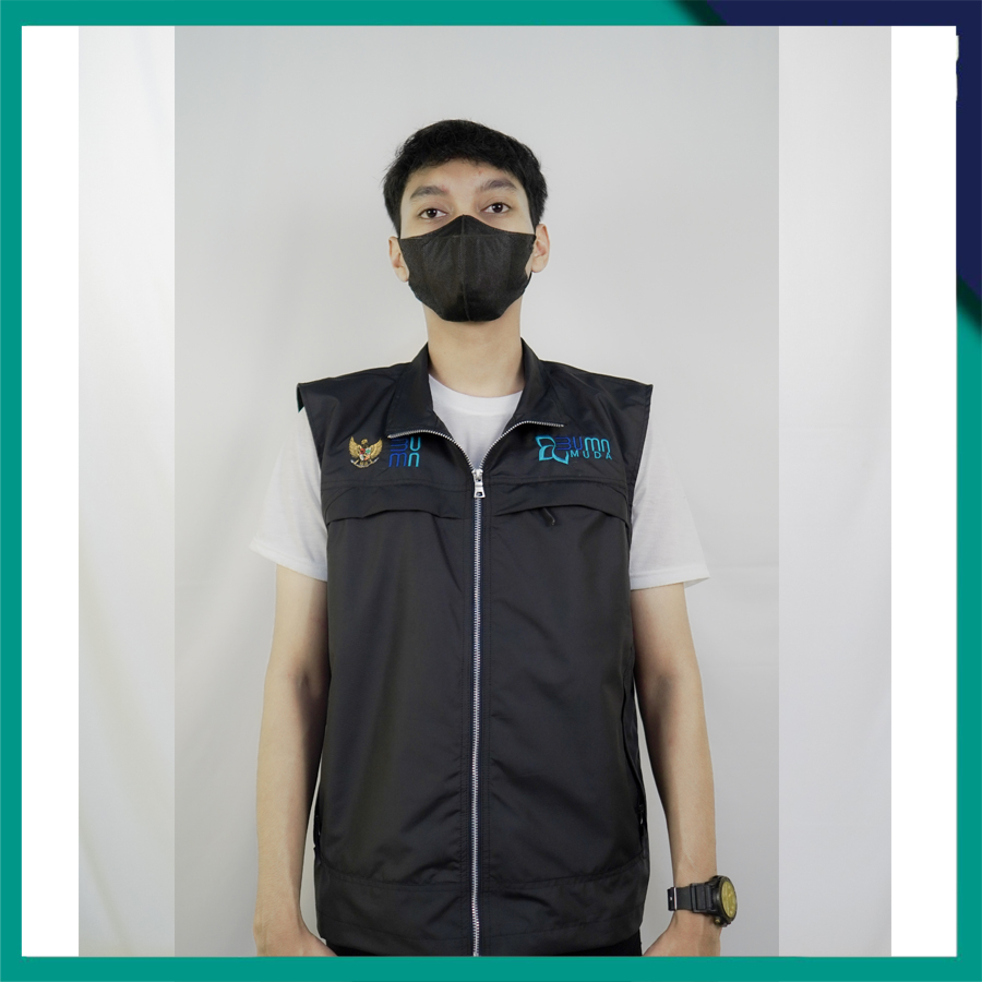 Jual Seragam VEST JAKET custom Rompi AKHLAK/ Rompi bumn/ Rompi CUTOM ...