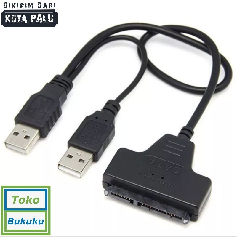 Jual KABEL SATA TO USB 2.0 HDD SSD 2.5 INCH ADAPTER EKSTERNAL LAPTOP ...