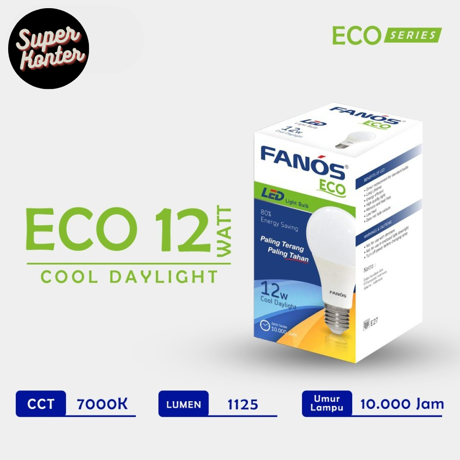 Jual Lampu FANOS ECO LED Light Bulb12 Watt | Shopee Indonesia
