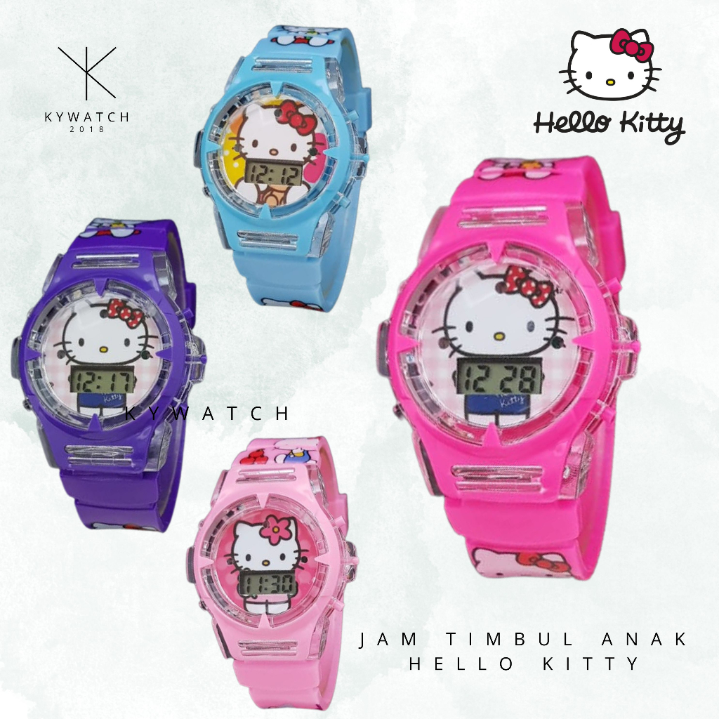 Jual Jam tangan anak melodi hello kitty jam tangan anak lampu musik ...