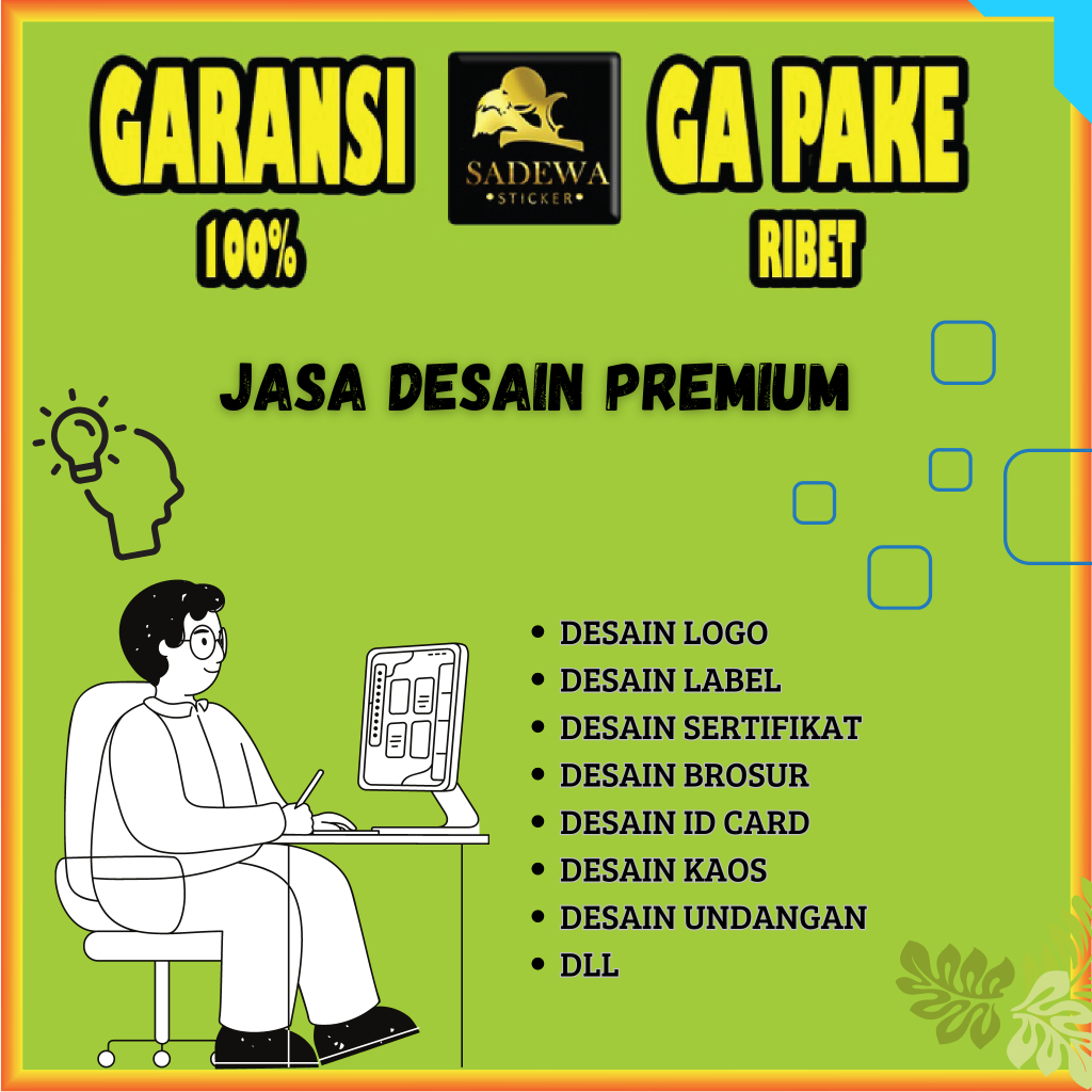 Jual Jasa Desain Premium Logo Label Stiker Kemasan Brosur Spanduk ...