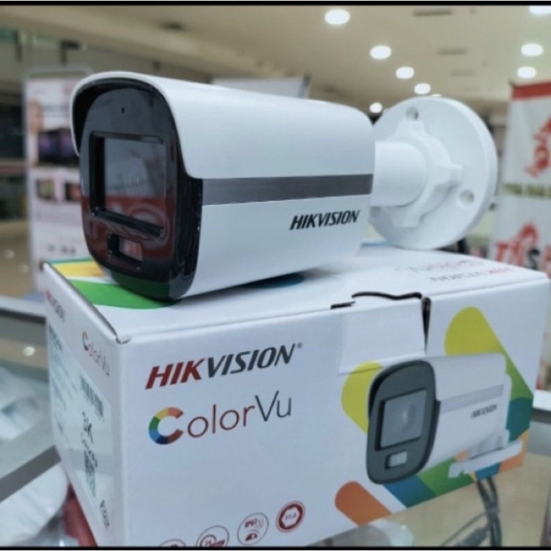 Jual Camera CCTV HIKVISION 5MP Colorvu + Audio DS-2CE10KFOT-PFS Outdoor ...