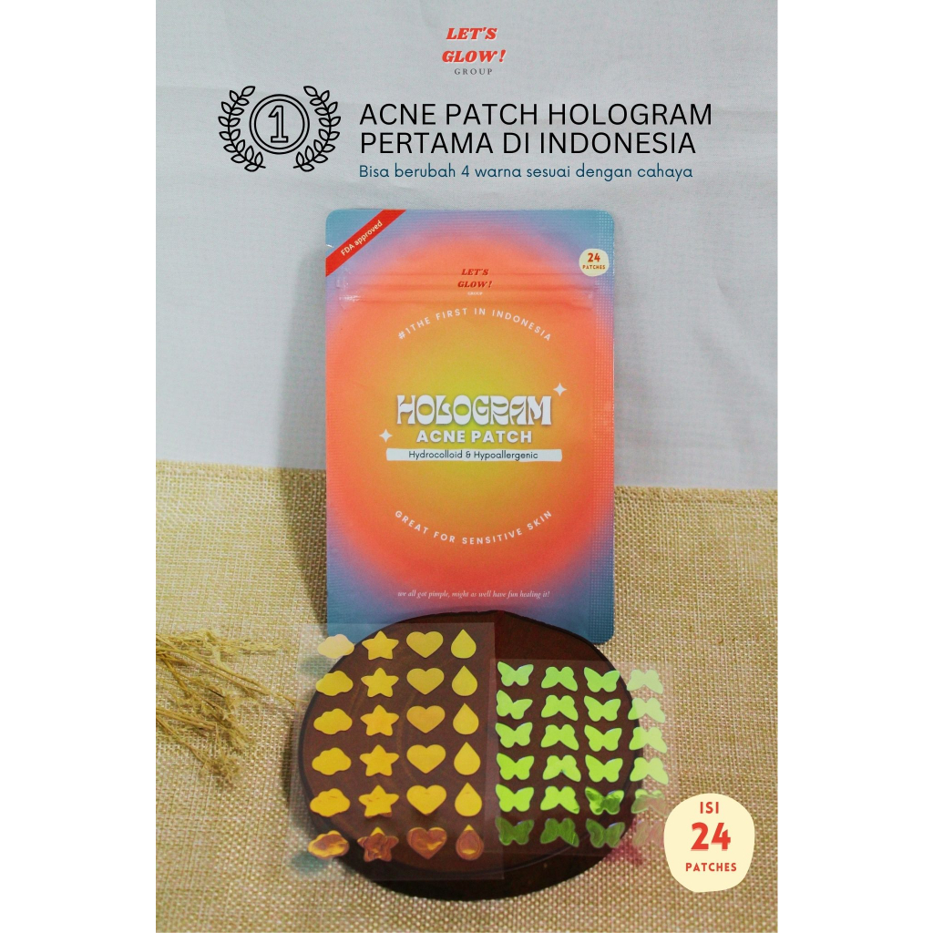 Jual [NEW] BPOM HOLOGRAM ACNE PIMPLE PATCH MURAH LETS GLOW GROUP ...