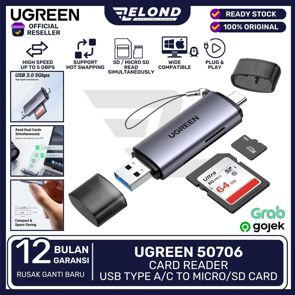 Jual UGREEN Card Reader USB A / USB C 3.0 Micro SD TF Adapter PC Laptop ...