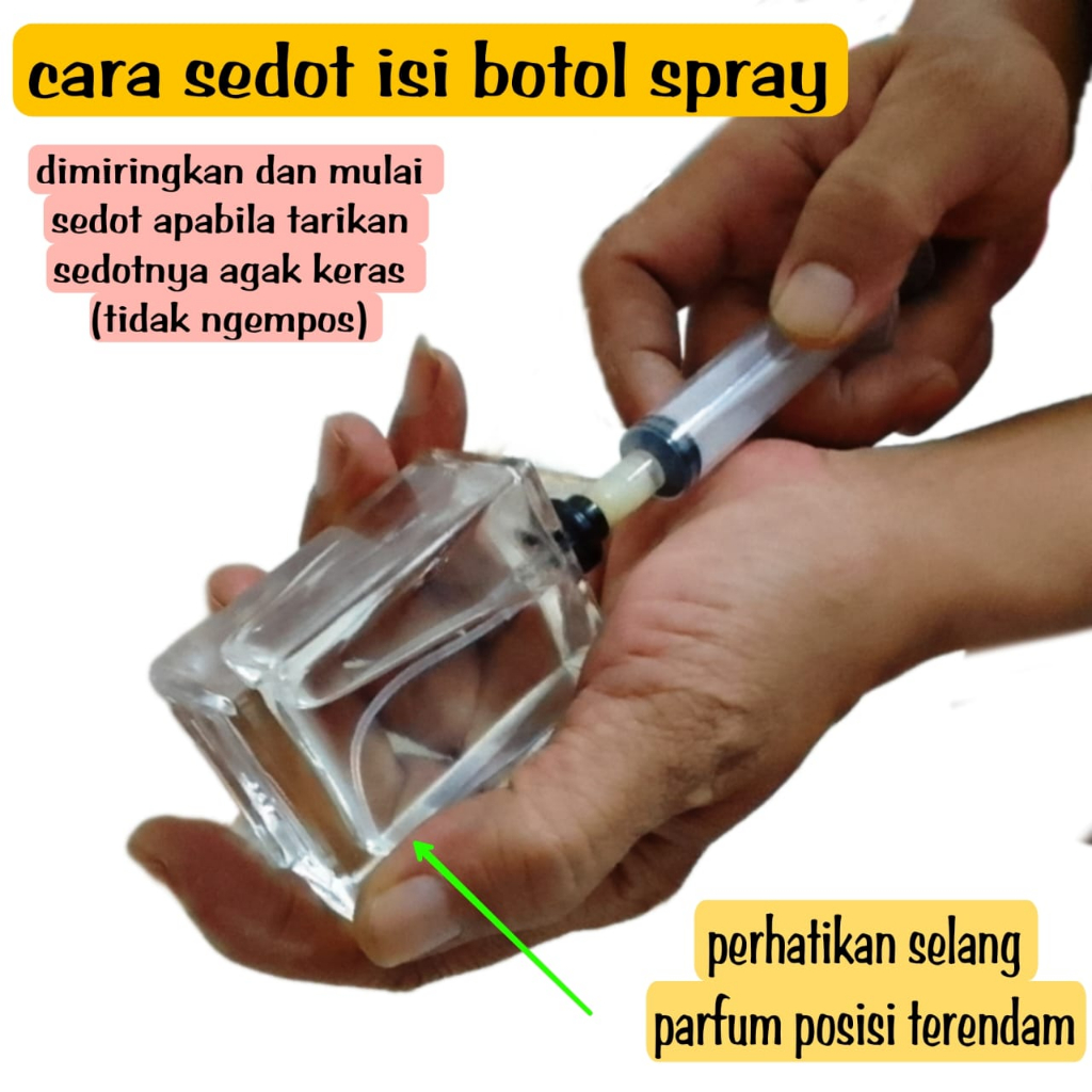 Jual injektor karet botol parfum/ alat injek botol parfum - alat decant ...