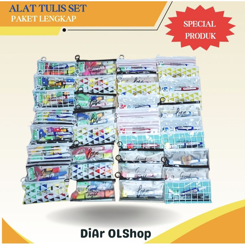 Jual Alat tulis set lengkap | Shopee Indonesia