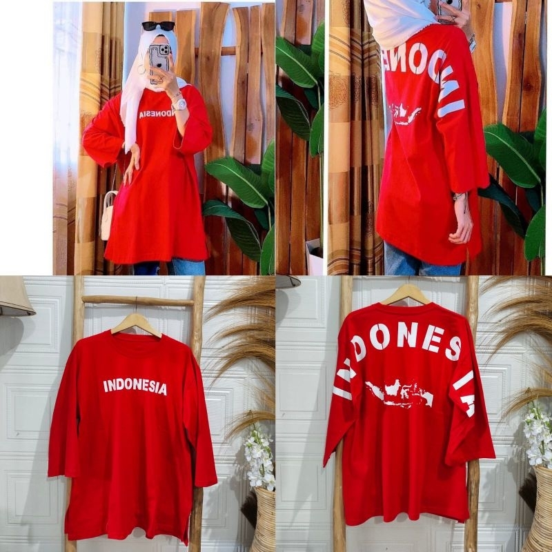 Jual LONG KAOS INDONESIA // KAOS BODY PANJANG KEMERDEKAAN ORIGINAL ...