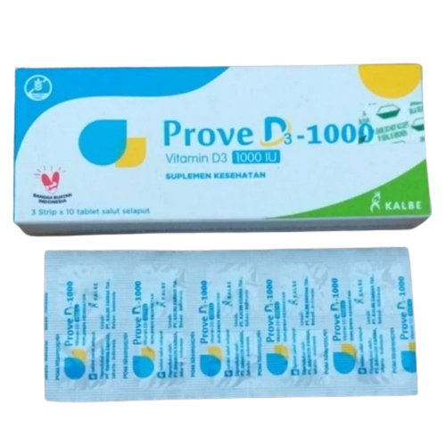 Jual PROVE D3 Tablet 1 Strip x 10 Tablet - Vitamin D3 1000 IU | Shopee ...