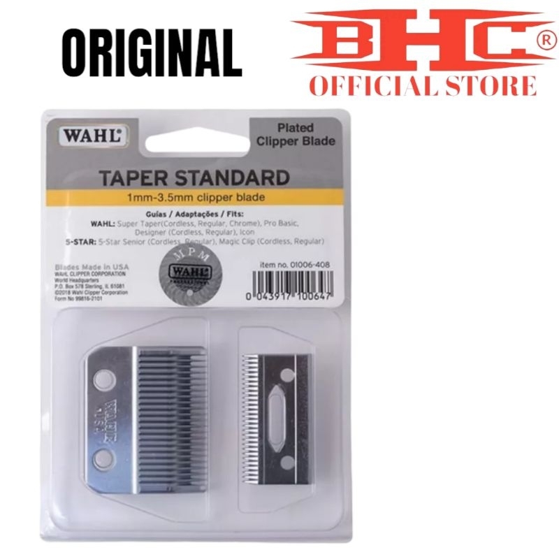 Jual Mata Pisau Wahl / Blade WAHL Supee Taper ORIGINAL Pisau gigi mesin ...