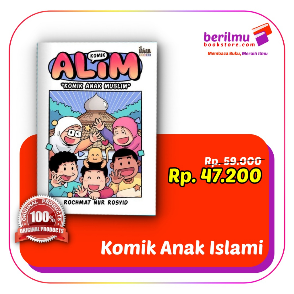 Jual Komik Alim: Komik Anak Muslim | Komik Anak Islami | Soft Cover ...